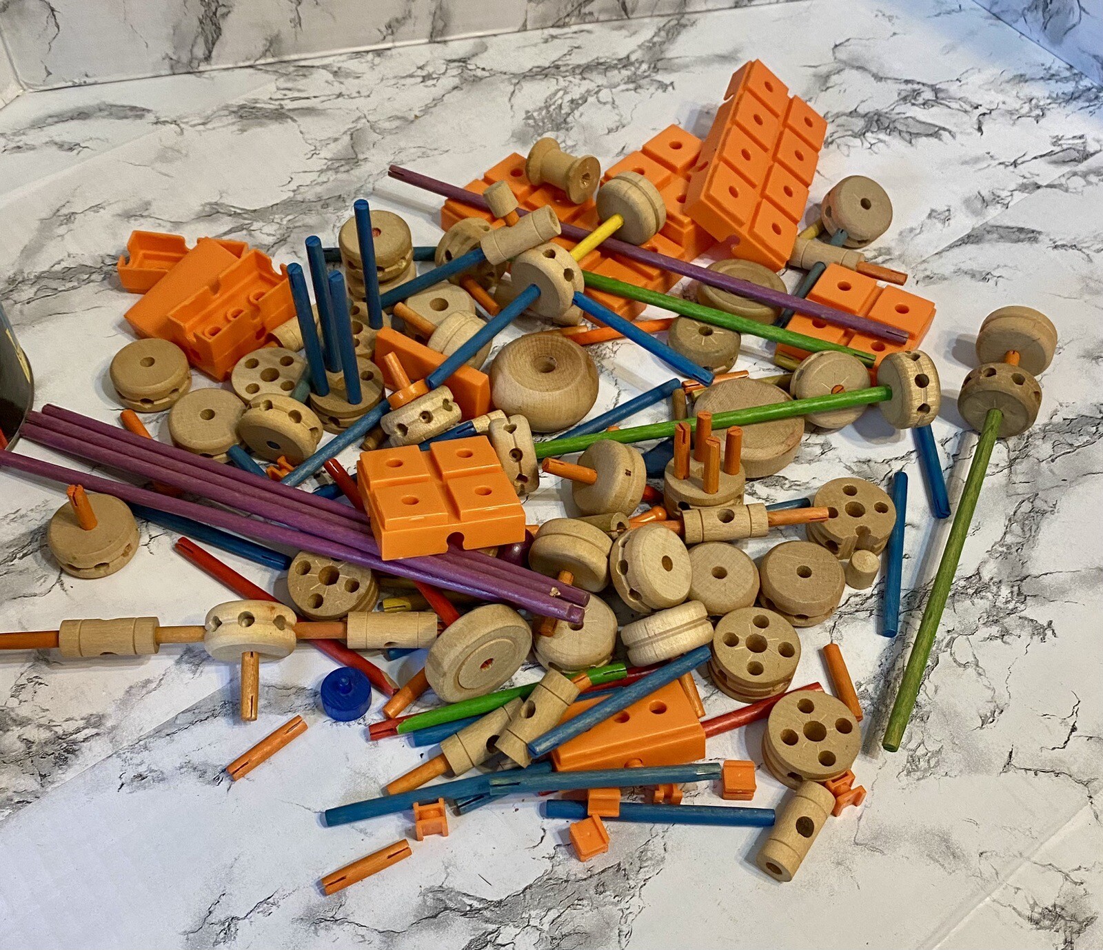 Vintage Late 1960s Original Tinkertoys Big Boy Canister 155 Slinky JI ...