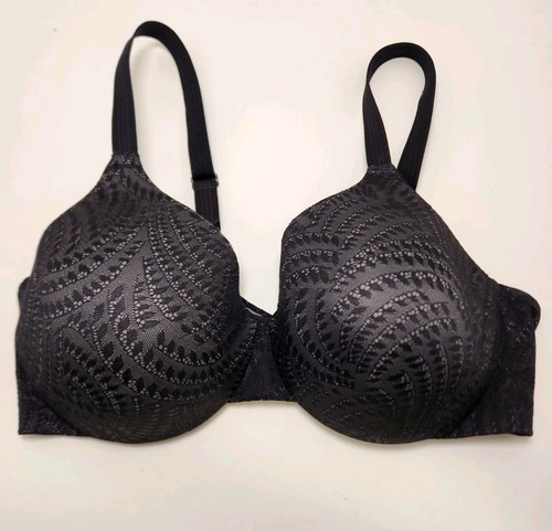 Bali 3W11 3811 Black Lace One Smooth U Concealing Shaping Underwire Bra ...