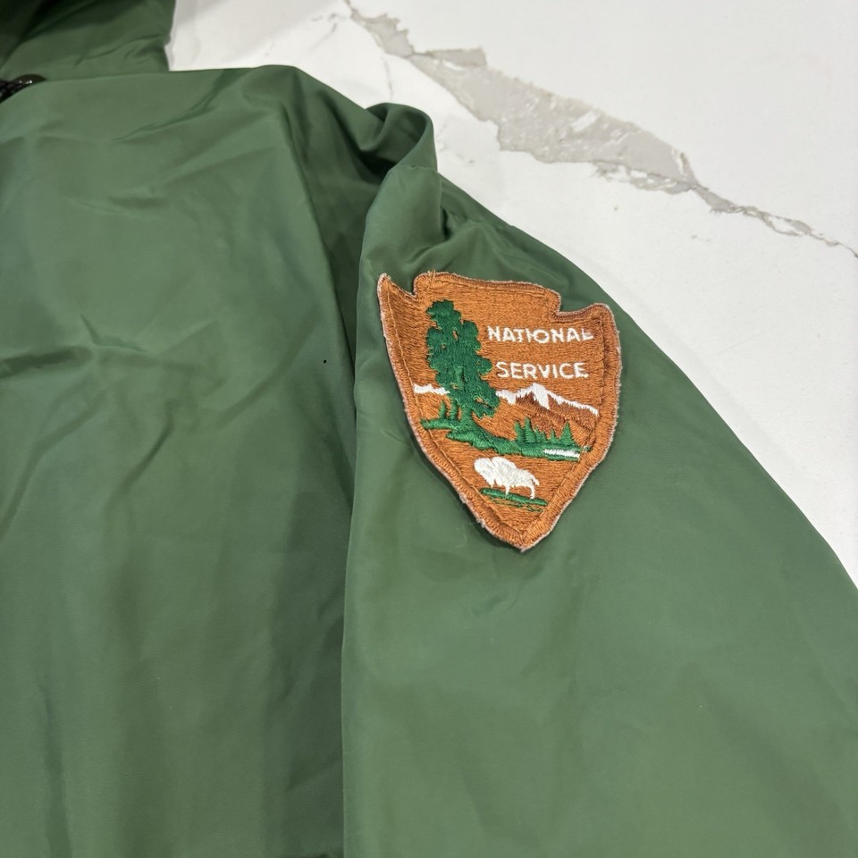 National Park Service Jacket Mens Size Large Vintage Green Uniform ...