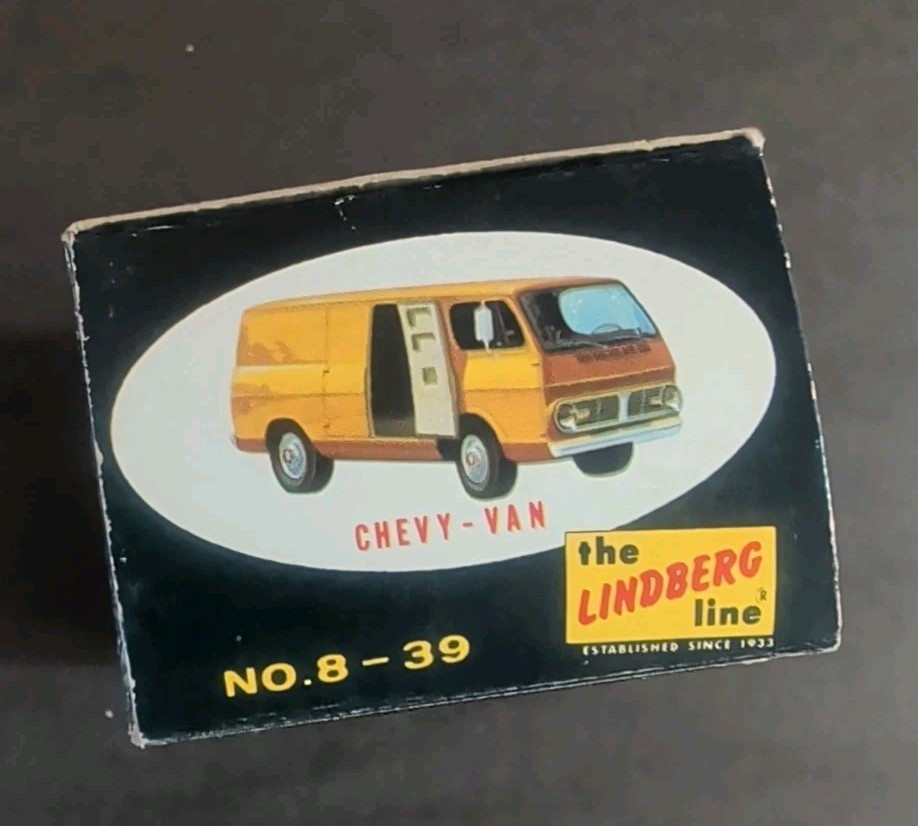 New Vtg 1967 Lindberg Mini-Lindy Blue JET Chevy Van Model Kit Not ...