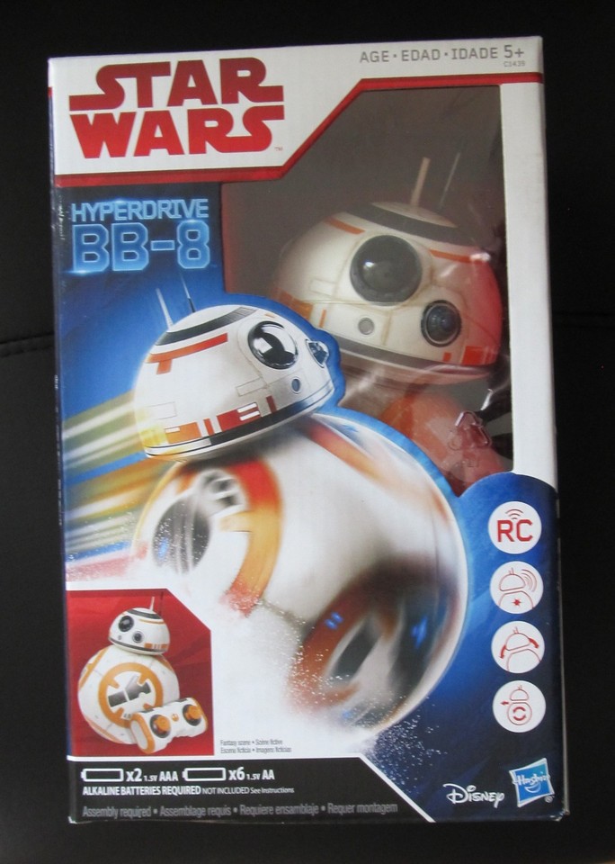 Star Wars 2017 HYPERDRIVE BB-8 RC DROID Remote Control Toy Robot Sequel ...