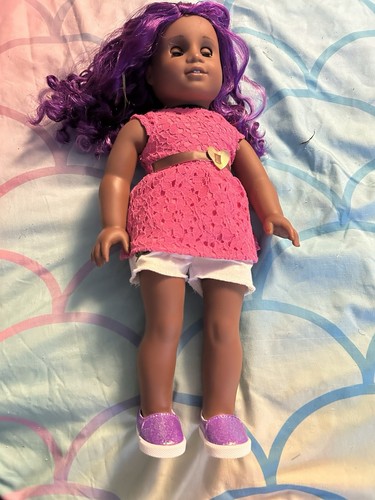 Truly Me™ 18-inch Doll #91 with curly purple hair | eBay