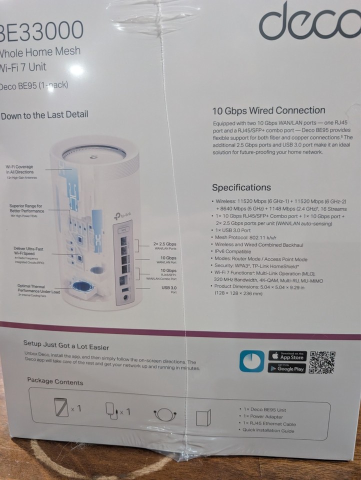 TP-Link Deco BE95 BE33000 Wi-Fi 7 | eBay