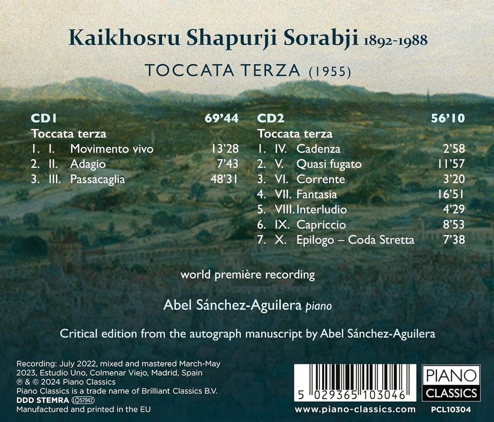 Kaikhosru Shapurji Sorabji Sorabji: Toccata Terza (CD) Album (Jewel ...