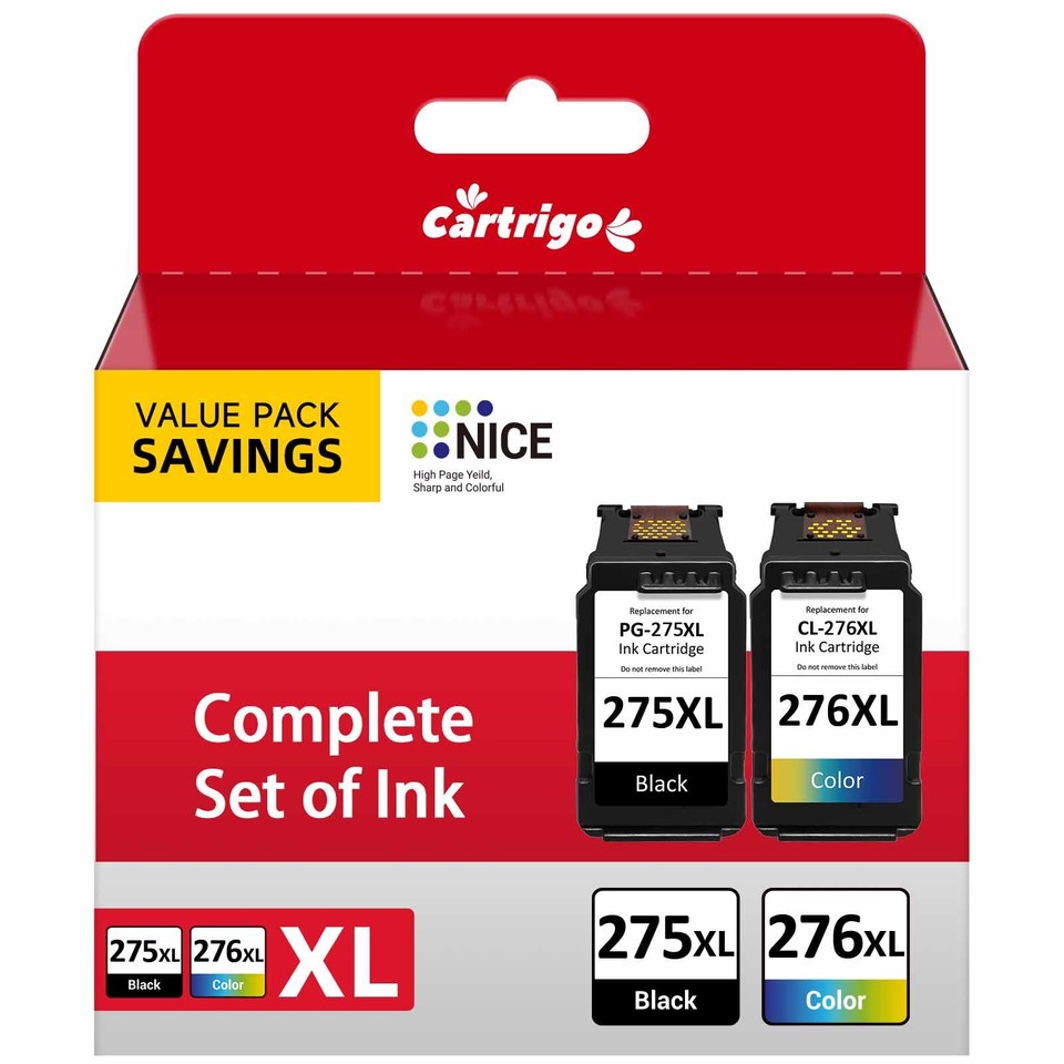 PG-275XL CL-276XL Ink Cartridge Compatible for Canon PIXMA TR4720 ...