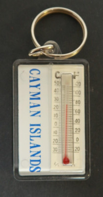 Cayman Islands Thermomotor Keychain Temperature Gauge Souvenir | eBay