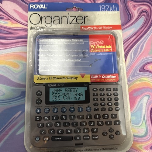 Royal Business Machines Electronic Organizer DM3070SP 192KB ROYALGLO ...