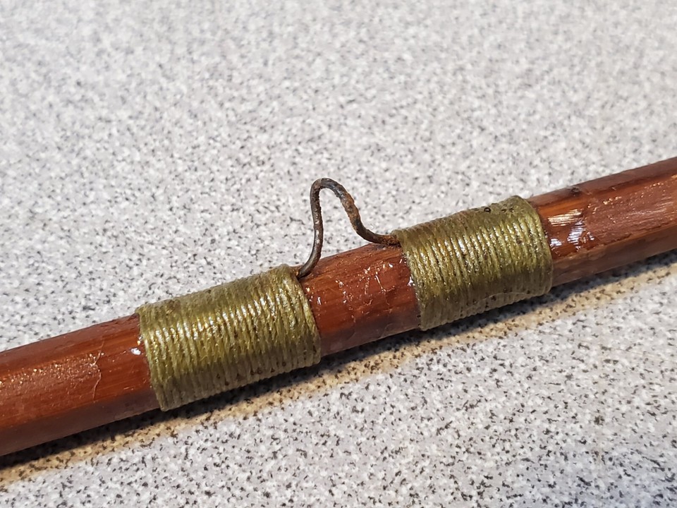 Vintage Blue Handle Bamboo Fly Rod, BLUE STREAK, 8 ft (96.5 in ...