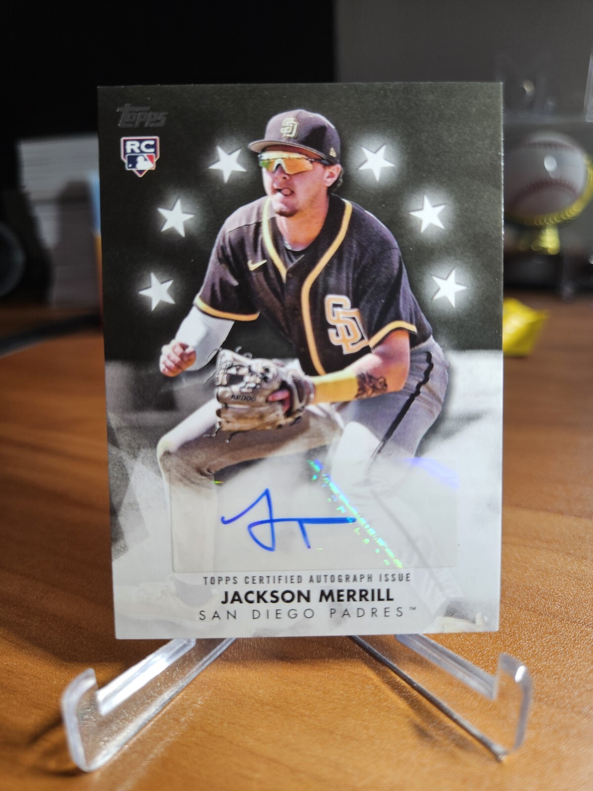2024 Topps Series 2 Jackson Merrill Baseball Stars Rookie Auto RC Auto ...