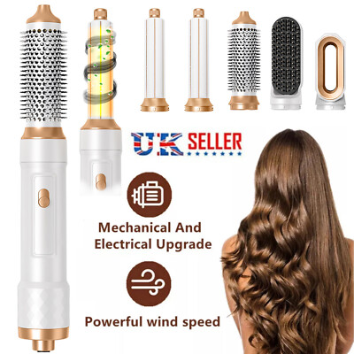 5 In 1 Electric Hair Dryer Blow Curler Set Detachable Styler Hot Air ...