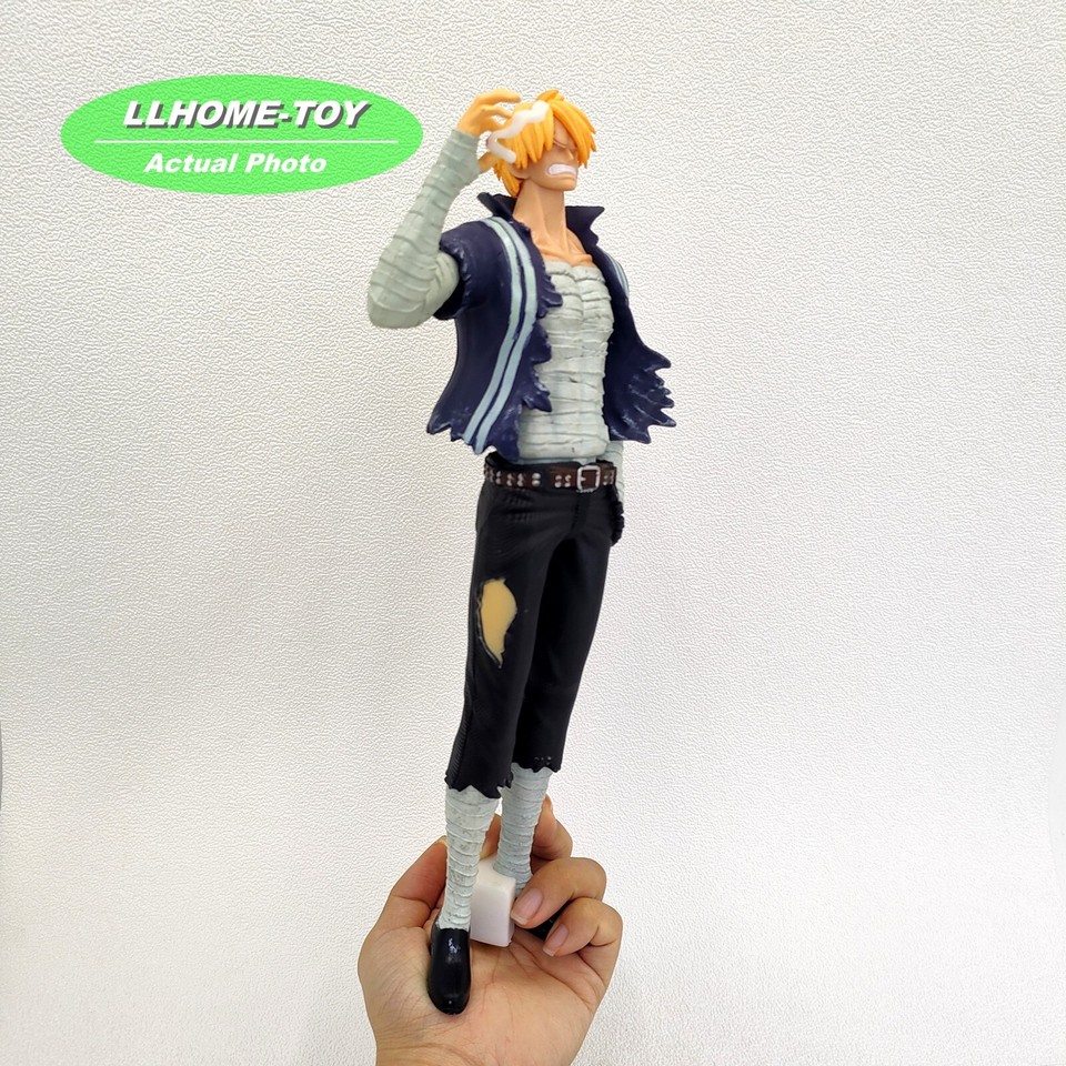 Anime One Piece Vinsmoke Sanji Hurt Stand Smoking PVC Figure Statue Toy ...