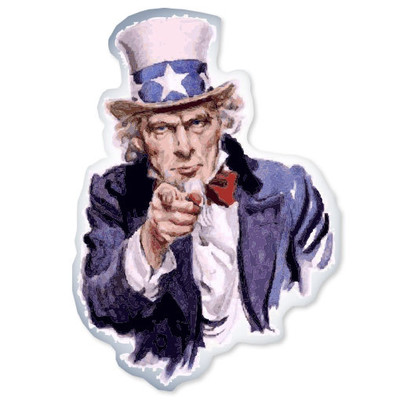 Uncle Sam car bumper sticker window decal 5" x 3" | eBay