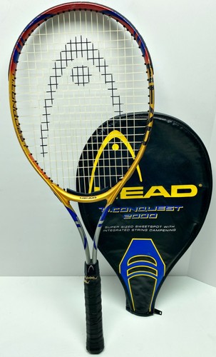 HEAD Ti.Conquest 2000 Titanium Tennis Racquet With Case 4 5/8 Made in ...