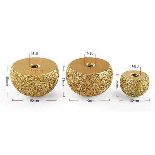 Diamond Brazed Round Grinding Head Abrasive Tool for Internal Arc Grind ...