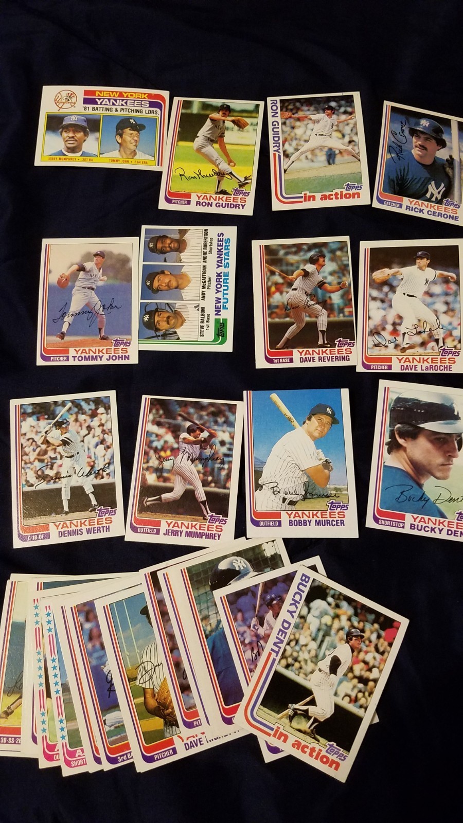 1981 Topps Chewing Gum Baseball Cards New York Yankees Set | eBay