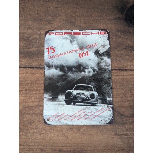 Porsche 75th International Vintage Race Car Metal Sign 1952 Wall Decor ...