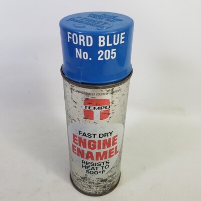One Can Tempo Ford Blue 205 Engine Enamel Spray Paint Unsprayed Full | eBay