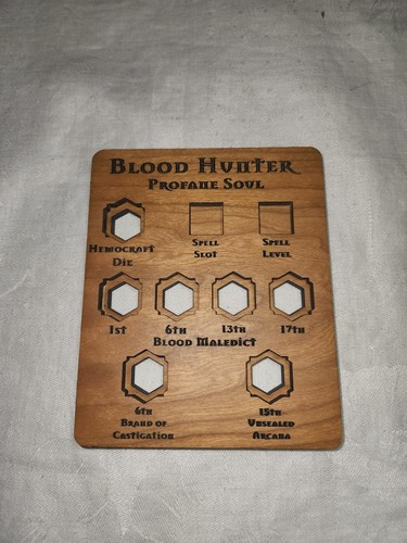 Wood Blood Hunter Profane Soul 5th Edition Dungeons & Dragons Character ...