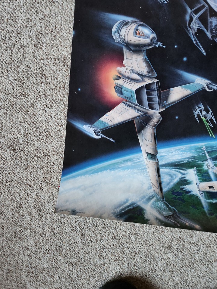 Star Wars Fan Club Poster 20" x 27" 1983 | eBay