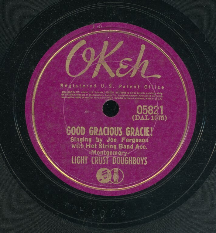 78tk-hillbilly-OKEH 05821-Light Crust Doughboys-(She's too Young/Good ...