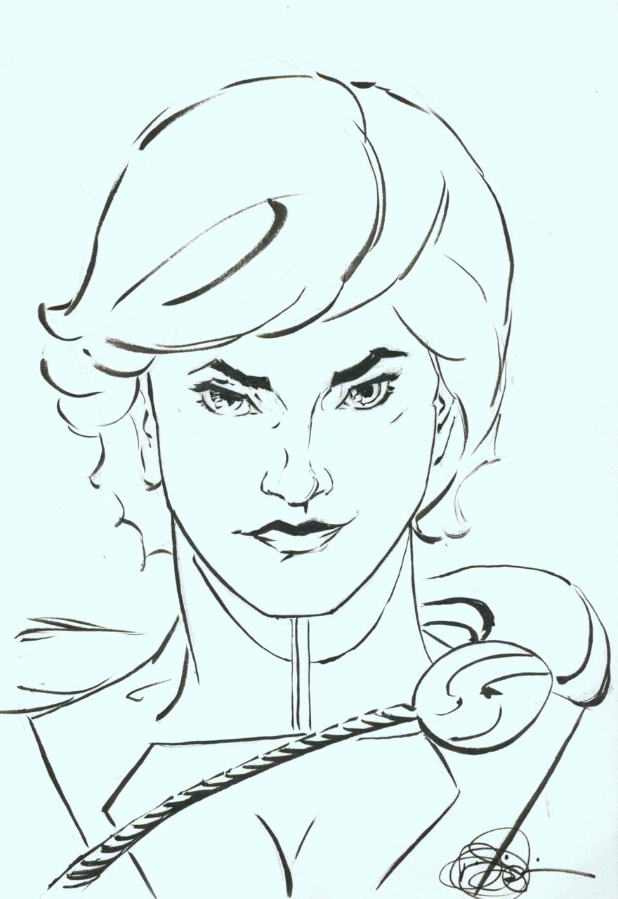 Dan Neidlinger SIGNED Original DC Comics / JSA Art Sketch ~ Power Girl ...