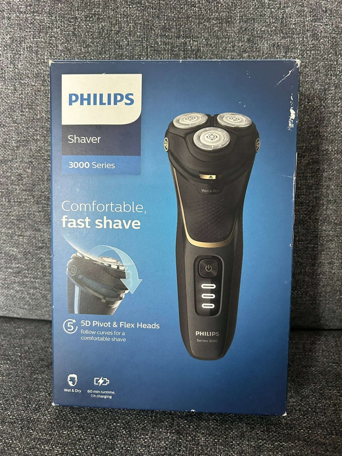 Philips Series 3000 Wet or Dry Electric Shaver - Noir Gold (S3333/54 ...