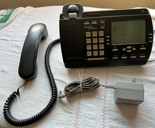 USED WORKING NORTEL NETWORKS MODEL 390 BLACK TELEPHONE AASTRA TELECOM ...