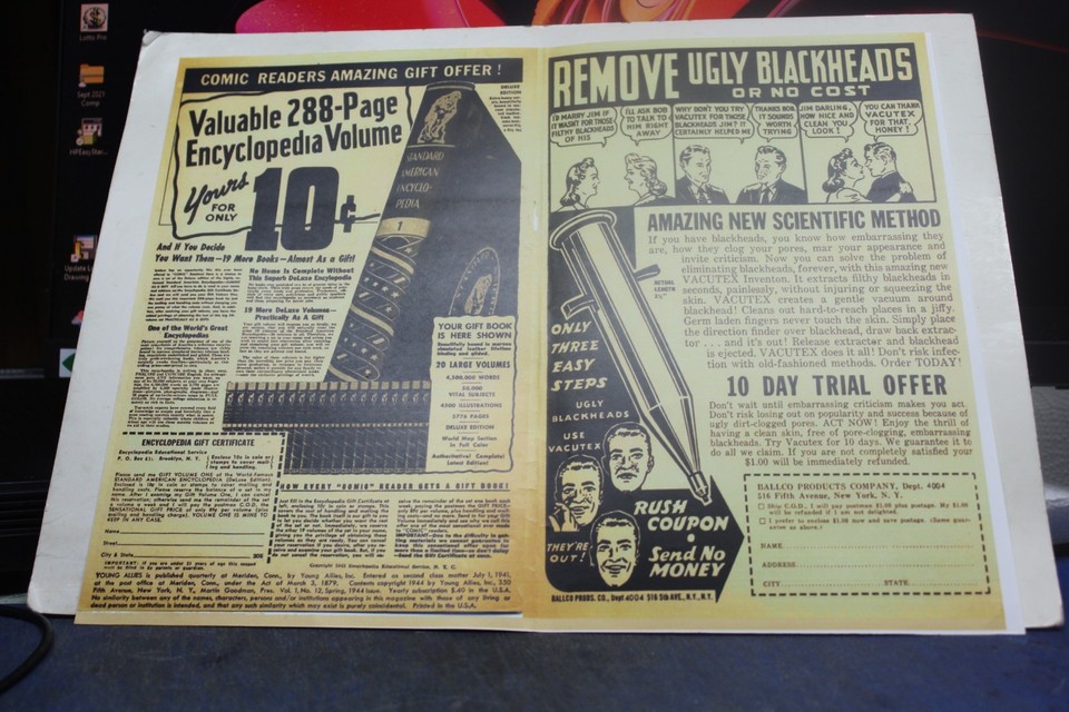 GOLDEN AGE REPRODUCTION COVERS (4 DIFFERENT) PLUS MANY PAGES TO YOUNG ...