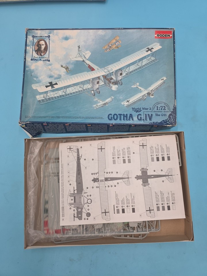 2 Roden Kit Lot! 1/72 - Gotha G.IV & Gotha G.11, G.111 bomber WWI ...