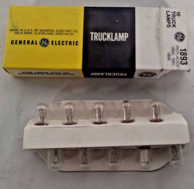 Package Of 10 Genuine GE 1893 Lamp Bulb, Replaces GE 1889, GE 1891, GE ...