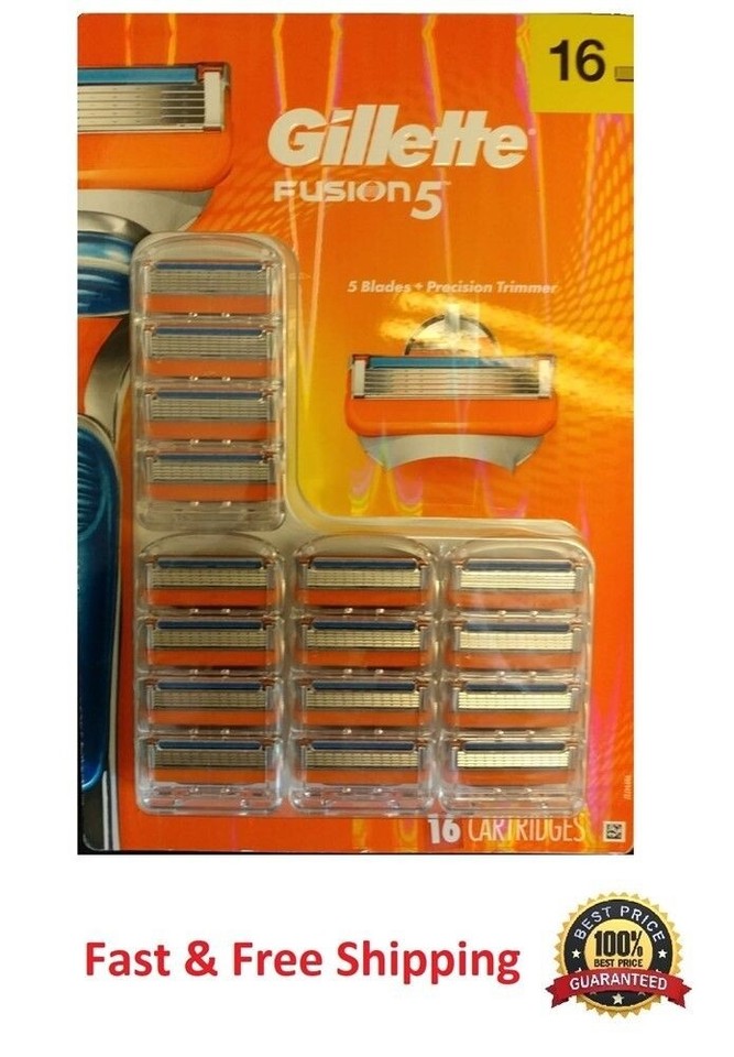 Gillette Fusion 5 Power Razor Blades Refills Cartridges Shaver 100% ...