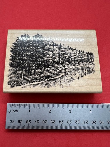 E7, Stampscapes Rubber Stamp, Autumn Bank (left) 213G | eBay