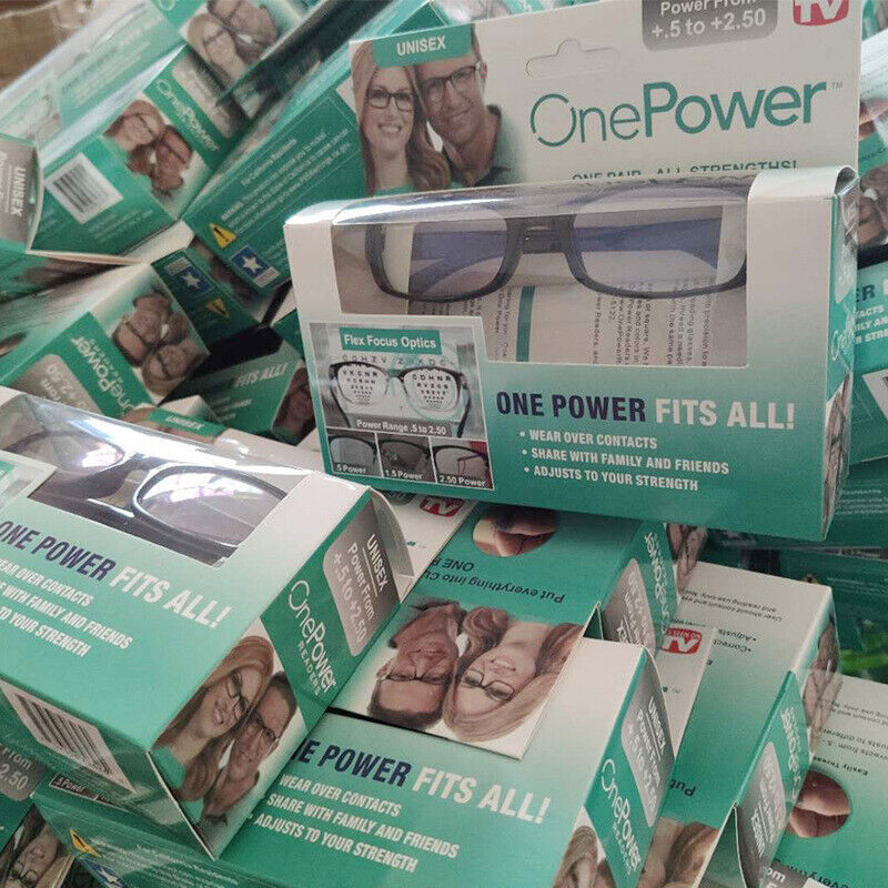 One Power Auto focus Reading Glasses Readers, Dial Vision Optic 0.5-2 ...