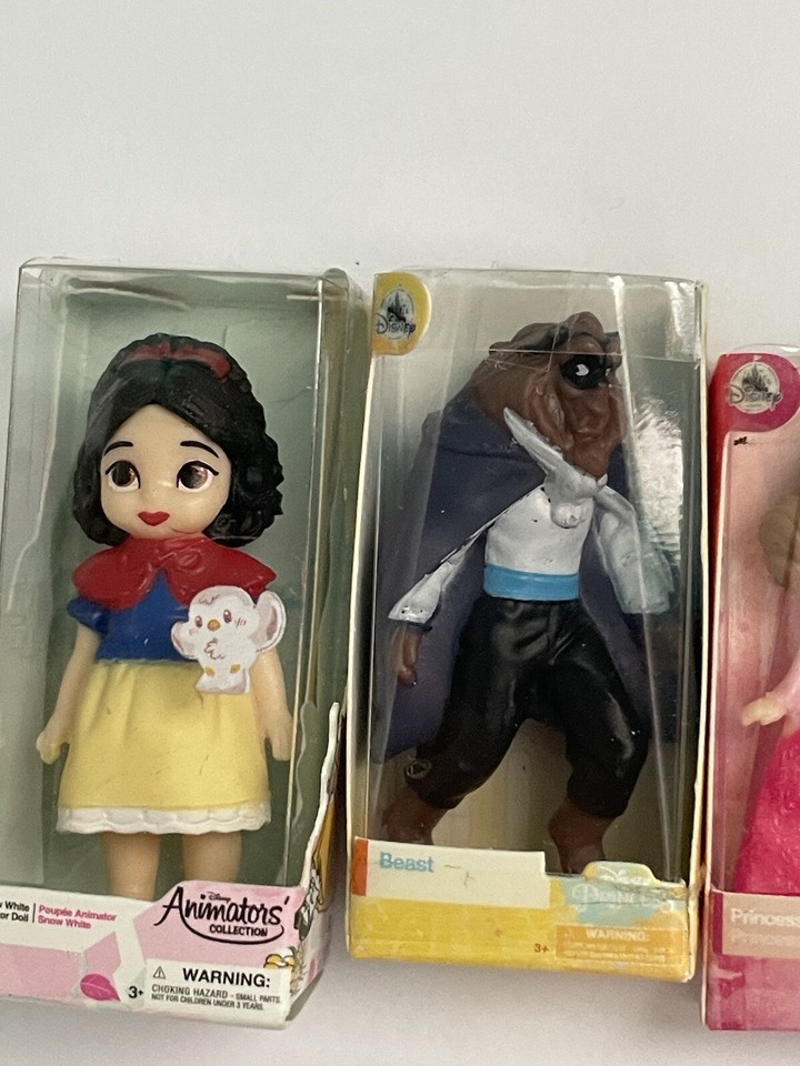 ZURU Mini Brands Disney Store Animaters Beast Ariel Snow White Princess ...