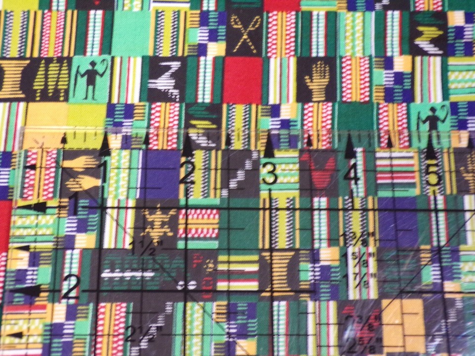 Fabric - Kitambaa by Jennifer Sampou African Style Print 33"x31" | eBay