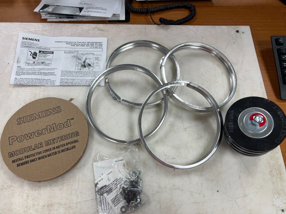 👀 NEW SIEMENS POWER MOD 4 JAW RING TYPE MODULAR METERING SYSTEM 240V ...