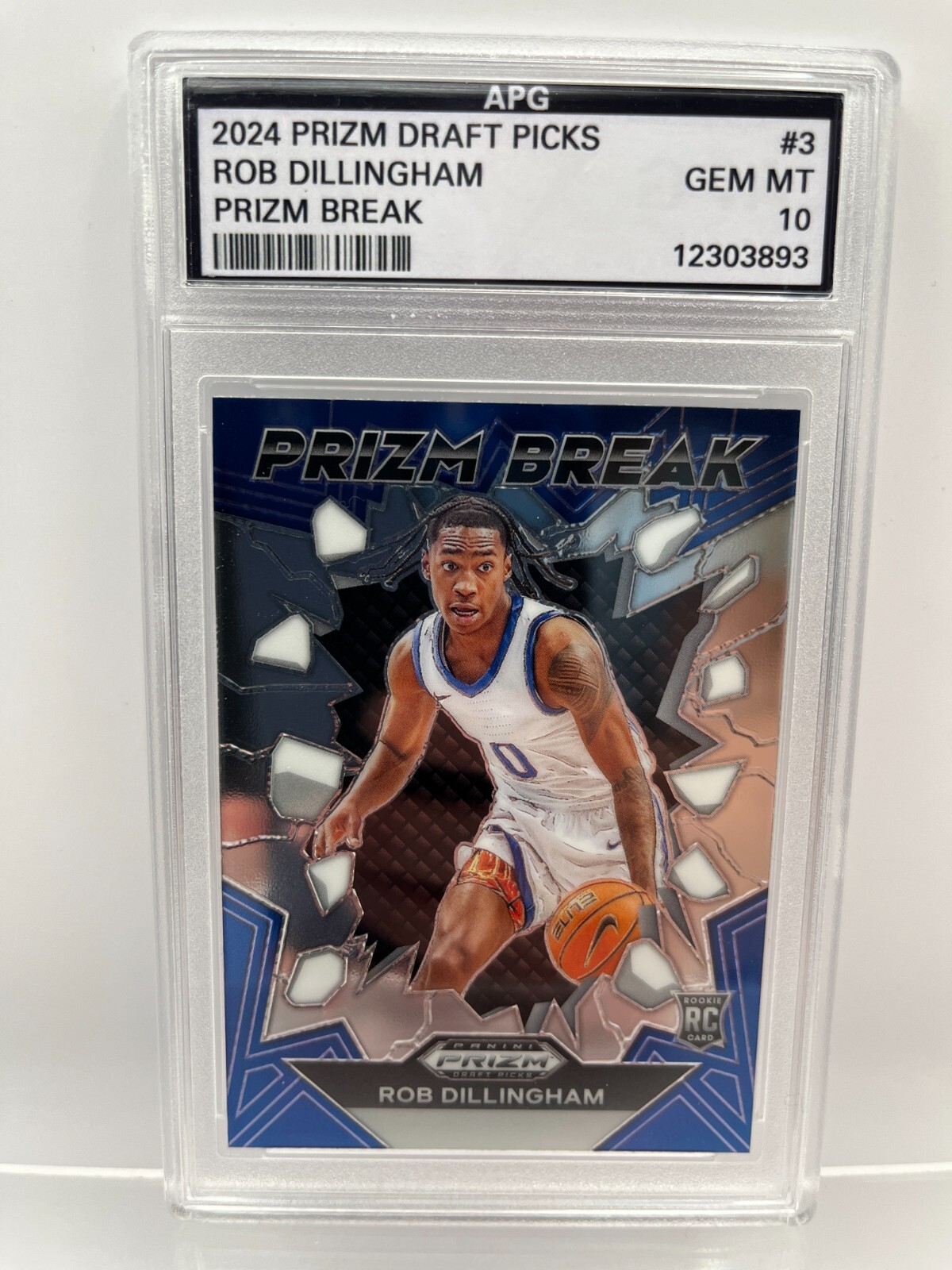 Rob Dillingham 2024 Prizm Draft Picks #3 Prizm Break Price Guide ...