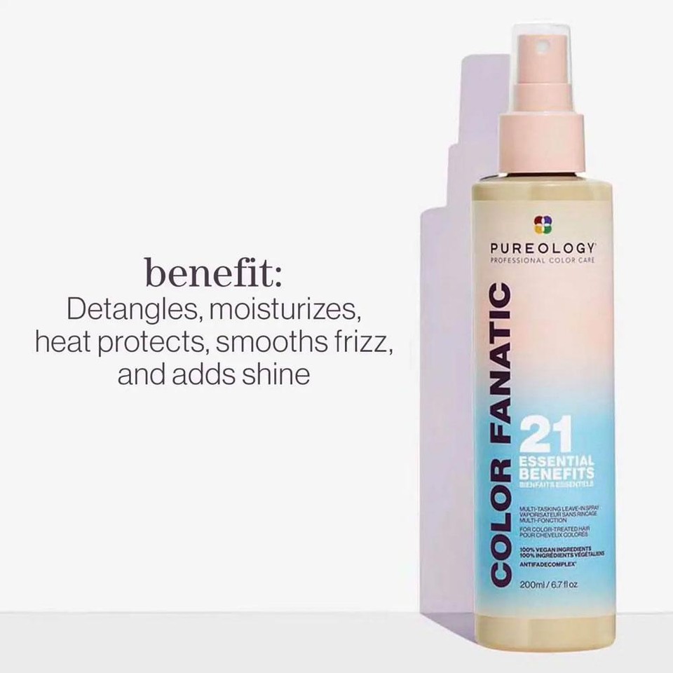 Pureology Color Fanatic Leave-in Conditioner Hair Treatment Detangler ...