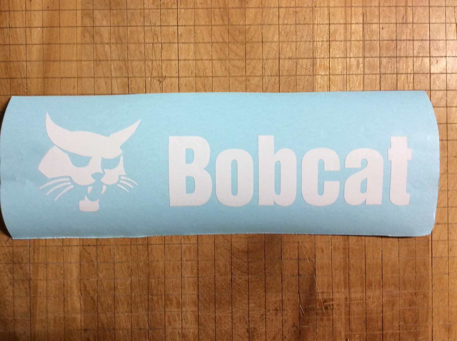 Bobcat Back Door White Decal & T770 & Orange Strip Decal Sticker Skid ...