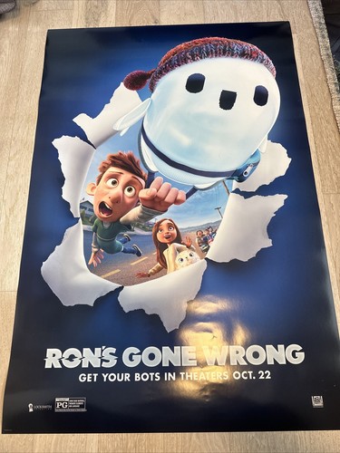 Ron's Gone Wrong Original Authentic Payoff Poster 27x40 DS Double Sided ...