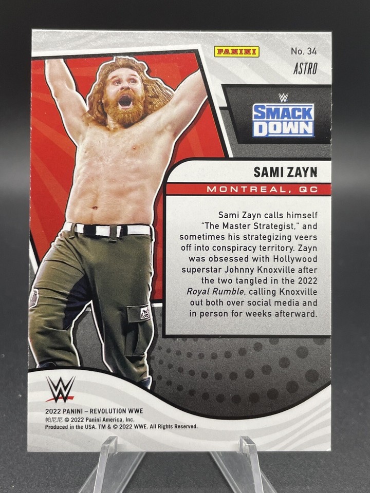 2022 Panini WWE Revolution ASTRO #34 Sami Zayn | eBay