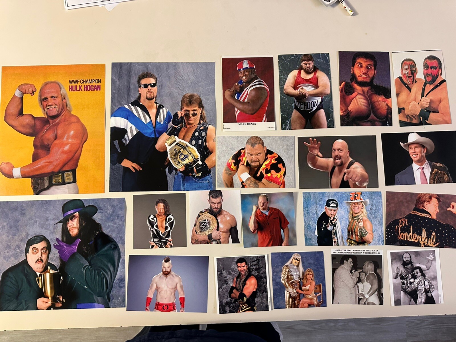 WWF WCW NWO WWE Studio Shots Photo LOT 8x10 4x4 4x6 Hogan Undertaker ...