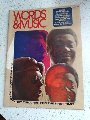 Words & Music Magazine July 1972 | eBay