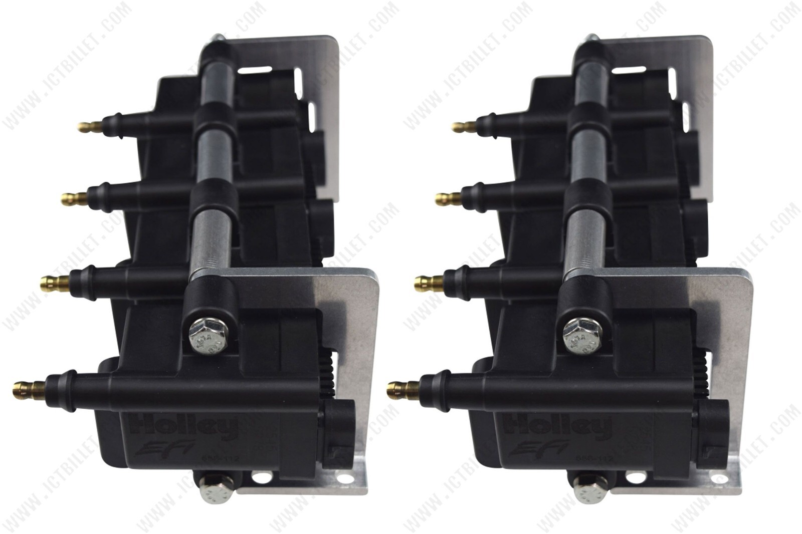 Coil Relocation Brackets for Holley Smart Coils IGN-1A Amp EFI ICT Billet 551588 | eBay