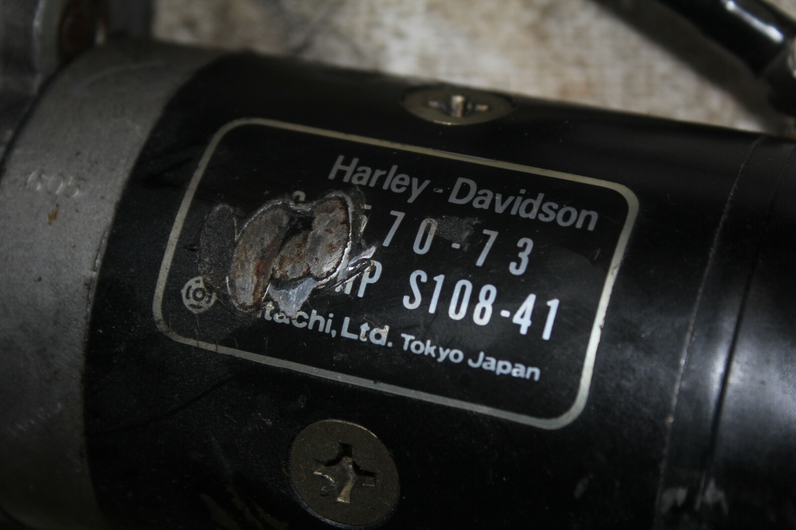 starter motor + solenoid 1987 FXRS-SP Harley FXR FXRT FXRP FXRD FXLR ...