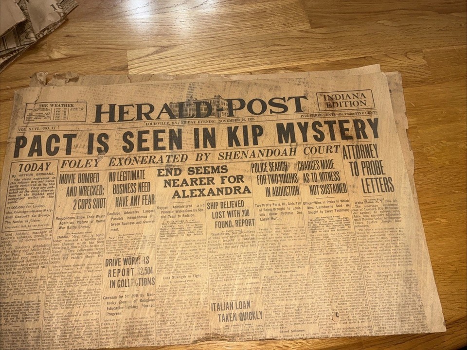 Vintage 1925 Louisville, KY Louisville Herald Newspapers News Ads ...