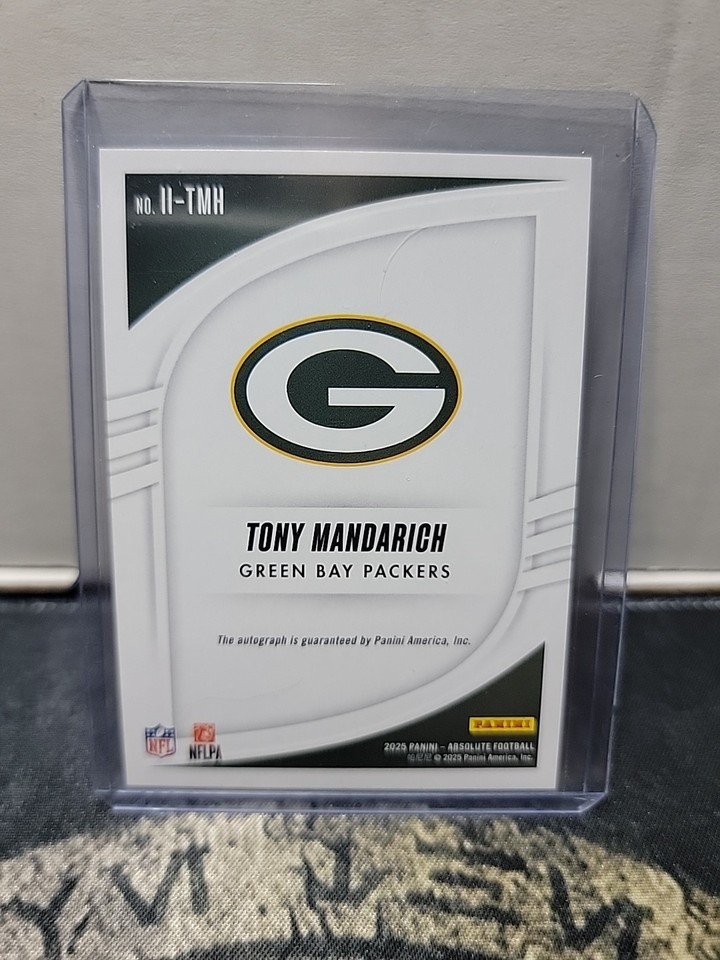 2025 Panini Absolute Tony Mandarich Silver Iconic Ink Auto /199 #II-TMH ...