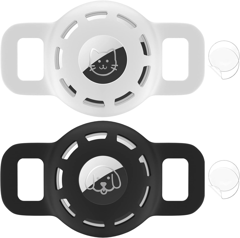 Air Tag Holder for Cat and Small Dog Collars - 2 Pack with Protectors ...