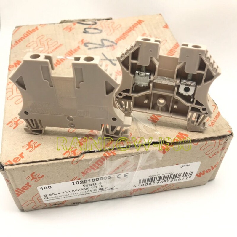 100PC/BOX 1020100000 FOR terminal block WDU 4 rail 4mm terminal block ...