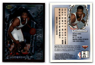 1996-97 Topps Finest #88 Priest Lauderdale - Atlanta Hawks RC | eBay